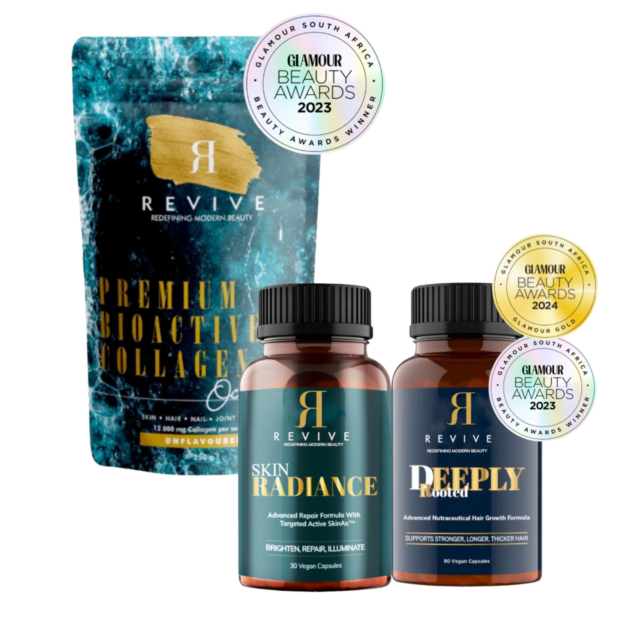ULTIMATE SKIN AND HAIR STAPLES - Oceanglo + Skin Radiance + Deeply Roo ...